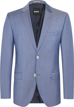 HUGO BOSS Einreiher-Sakko aus Schurwolle mit fallendem Revers in