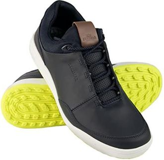 Zerimar Sneakers pour Hommes | Chaussures de Golf en Cuir | Chaussures de Golf pour Hommes | Chaussures de Sport en Cuir pour Hommes | Couleur: Bleu Marine Ta