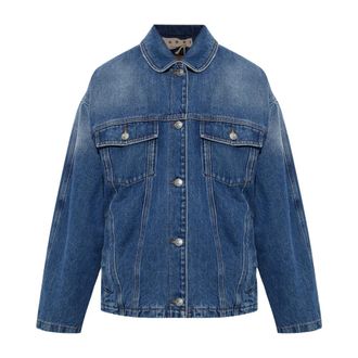 Marni Gesteppte Jeansjacke - - Jackets - Damen - Blau - S