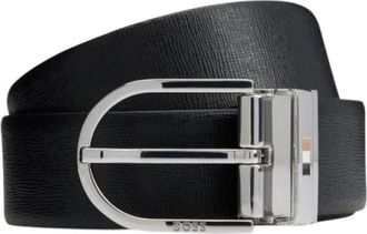 HUGO BOSS Homme, Accessoires, Noir, Taille: ONE Size Ceinture en cuir r&eacute;versible