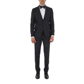 Karl Lagerfeld Einreihiger Zweiteiler-Anzug - - Suits - Herren - Blau - 5XL