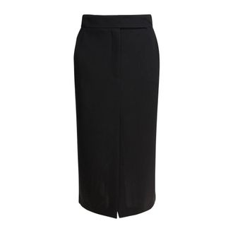 Semper Midirock mit doppeltem Schlitz - - Skirts - Damen - Schwarzk - L