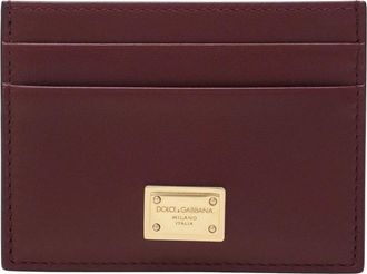 Dolce & Gabbana Femme, Accessoires, Rouge, Taille: ONE Size Porte-cartes Plong&eacute;