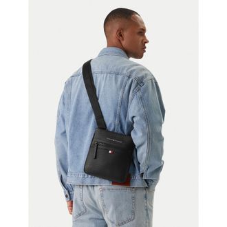 Tommy Hilfiger Umh&auml;ngetasche Tommy Hilfiger Essential Pu Mini Crossover AM0AM09505 Schwarz