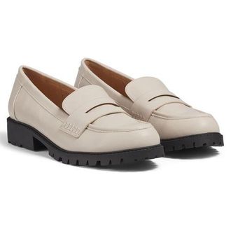 Lands End Pennyloafer mit Chunky-Sohle, Damen, Größe:42 regular, Weiß, by Lands End