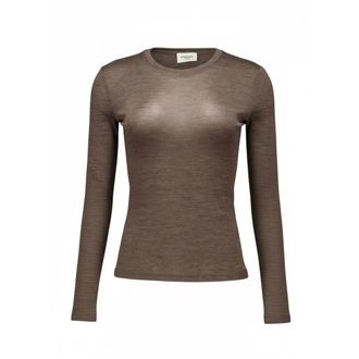Max Mara Haut Manches Longues Wkdpatto - Femme - Tops - Brun - Taille: 38 FR