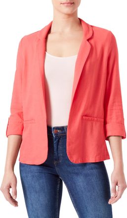Vero Moda Damen VMJESMILO 3/4 Loose WVN GA NOOS Blazer, Cayenne, M