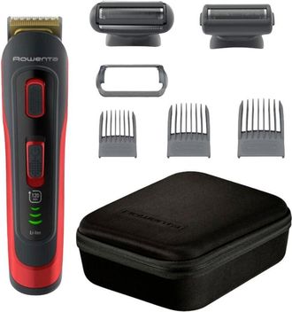Rowenta TN9400F4 Bartschneider, Rasierer, K&ouml;rperhaartrimmer, Haarschneider abwaschbar Grau, Orange - Rowenta