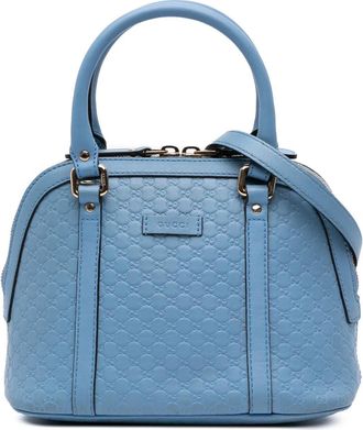 Gucci Hobo Bags - Mini Microguccissima Dome Satchel - Gr. unisize - in Blau - für Damen