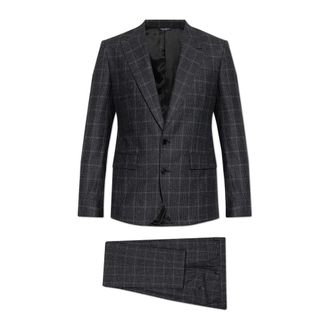 Dolce & Gabbana Anzug mit Wollbesatz - - Suits - Herren - Grau - L