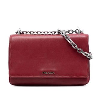 Prada Pre-owned Leder crossbody-taschen - - Pre-owned - Damen - Rot - ONE SIZE