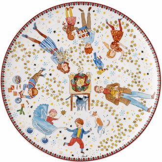 Hutschenreuther Sammelkollektion 2024 Weihnachtsleuchten Pl&auml;tzchenteller 28cm