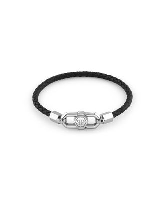 Philipp Plein Armb&auml;nder - Armband Plein Edge - Gr. L - in Schwarz - f&uuml;r Damen