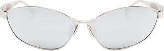 Balenciaga Sonnenbrille mit Cat-Eye-Gestell - Silber