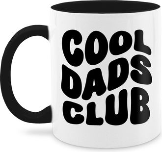 Shirtracer Tasse Tassen 325ml - Cool Dads Club I Papa Geschenk Vatertag Geschenk Vater cool I Papi Geschenke Väter Geburtstag - 325 ml - Schwarz - dad daddy papa