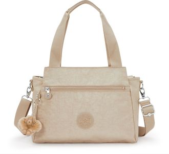 Kipling ELYSIA Mittelgroße Schultertasche, Schultertaschen, Sparkled Beige (Beige)