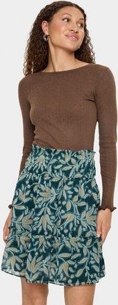 Saint Tropez Langarmshirt GruSZ gewellter Saum