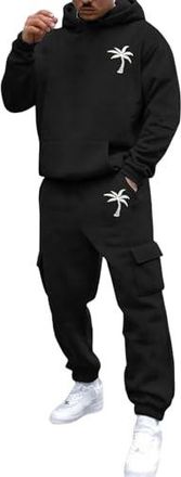 Generic Survetement Homme,Jogging Ensemble Respirant et Confortable, Surv&ecirc;tement Homme, Sweat &agrave; Manches Longues et Combinaison de Sport pour Gym et Jogging &Eacute;l