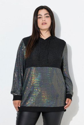 Angel Of Style Sweatshirt Hoodie Kapuzensweater Metallic-Effekt Pailletten