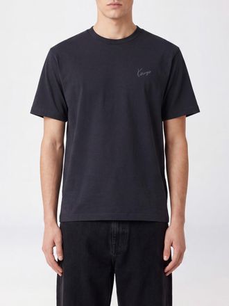 Kenzo T-shirt &agrave; manches courtes en coton avec logo brod&eacute; contrastant