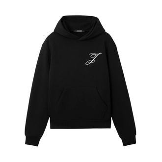 Jacquemus Homme, Sweatshirts et sweats &agrave; capuche, Noir, Taille: 2XL The Logo Sweat &agrave; capuche