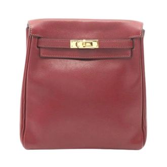 Herm&egrave;s Pre-owned Gulliver Leder Rucksack - - Pre-owned - Damen - Rot - ONE SIZE