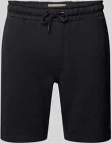 Blend Regular Fit Sweatshorts mit Label-Patch