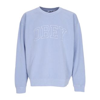 Obey Leichter Crewneck Sweatshirt Pigment Hydrangea - - Sweatshirts & Hoodies - Herren - Blau - XL