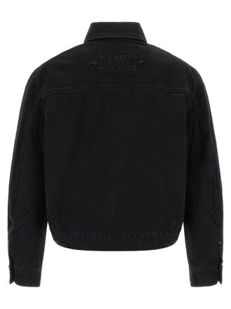 Jacquemus Structured Cotton Denim Jacket - Black