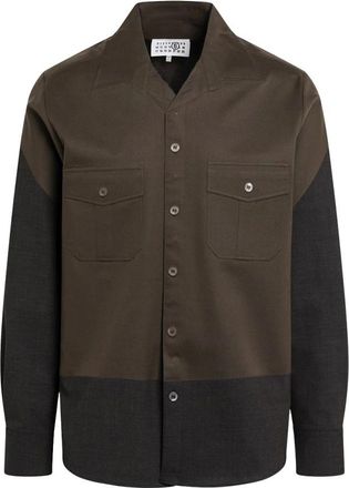 Maison Margiela Homme, Vestes, Brun, Taille: M Chemise &agrave; manches longues