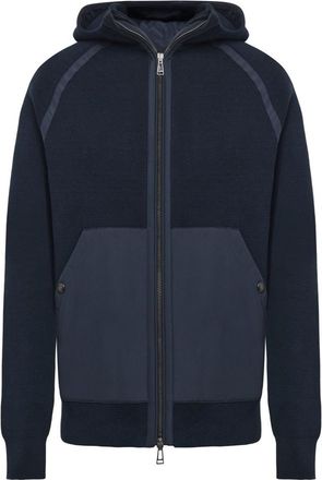 Belstaff Sweatjacke mit Kapuze und Logo-Patch am Arm in