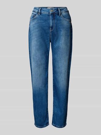 Gang Cropped Jeans im Used-Look mit Label-Detail