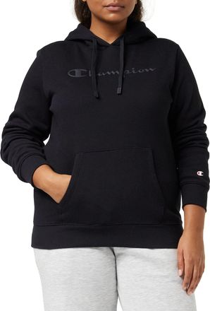 Champion American Classics Sweatshirt mit Kapuze für Damen, Schwarz Ton in Ton, S