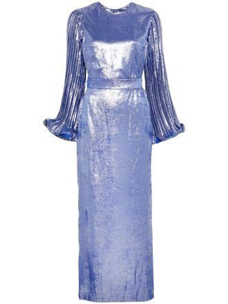 Baruni robe Catmint à coupe longue - Bleu