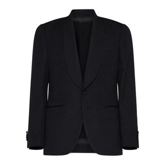 Lardini Lurex Woll-Blazer - - Jackets - Herren - Schwarzk - S