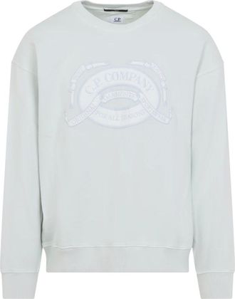 C.P. Company C.p. Company, Homme, Sweatshirts et sweats &agrave; capuche, Bleu, Taille: S Mens SweaT-shirts Clothing Blue Ss26
