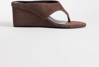 Tony Bianco Swift - Sandales compens&eacute;es &agrave; talon en daim - Espresso-Brown