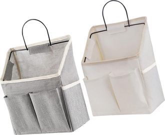 Valiclud OSALADI 2 St&uuml;ck Pack Wandorganizer Aufbewahrungstaschen zum Aufh&auml;ngen Faltbare Stoff H&auml;ngeaufbewahrung mit Mehreren F&auml;chern Universell f&uuml;r Schlafzimme