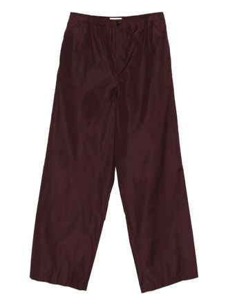 Jil Sander Hose aus Taft - Rot