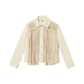 Twinset Damen, Jacken, Beige, MGr&ouml;&szlig;e