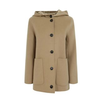 Woolrich Double Wool Overshirt - - Jackets - Damen - Braun - S
