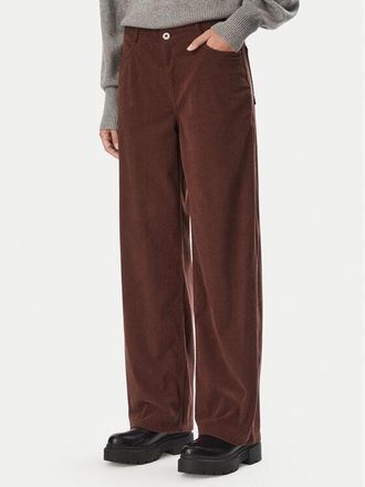 HUGO BOSS Stoffhose Hidami-1-W_B 50569803 Dunkelbraun Relaxed Fit
