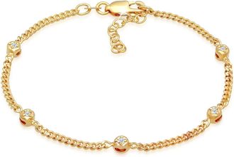 Elli Armbänder - Armband Diamant Elegant Klassik (0.075 ct) 925er S - Gr. 16 CM - in Silber - für Damen