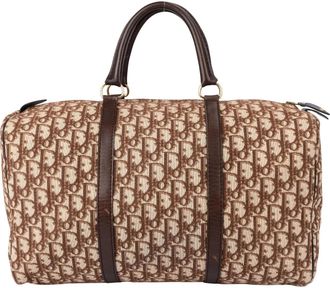 Dior Crossbody Bags - Christian Dior Trotter Monogram Boston 40 Handbag - Gr. unisize - in Braun - f&uuml;r Damen