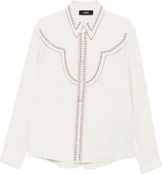 Amiri Eyelet-embellished Western Shirt