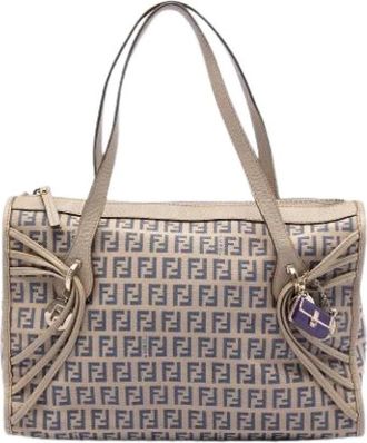 Fendi Pre-owned Canvas Tote - - Pre-owned - Damen - Beige - ONE SIZE