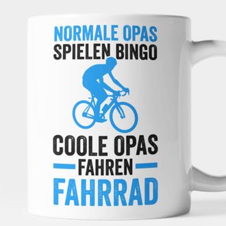 Generic Opa Tasse Vattertag Geschenk Familie Grossvater Fahrrad Vater Rad fahren Opas - normale Opas spielen Bingo coole Opas fahren Fahrrad Kaffeebecher