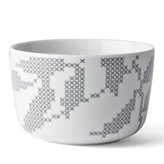 Menu 4591030 Vorratsdose mit Deckel, M, Grey Leaves, H&ouml;he 7,5 cm, Durchmesser 11 cm