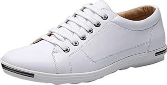 ZYUEER Chaussures Décontractées Pour Hommes, Chaussures Ville Cuir à Lacets Plates Loafers Confortable Bottines Vintage Impermeable