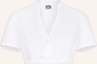Hammerschmid Hammerschmid Dirndlbluse Astrid Aus Leinen weiss